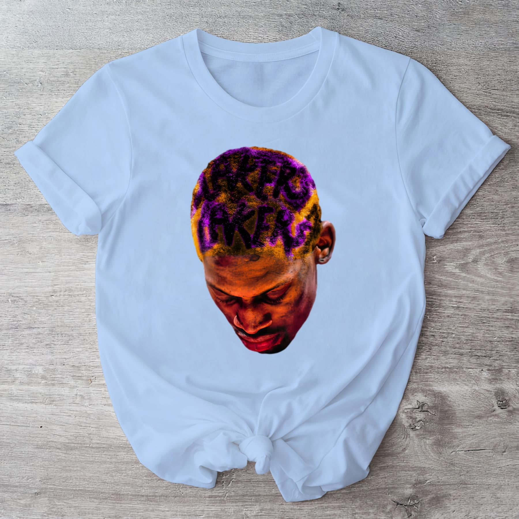 DENNIS RODMAN T-SHIRT Rare Homage Vintage Style Graphic Print-TH4556 ...