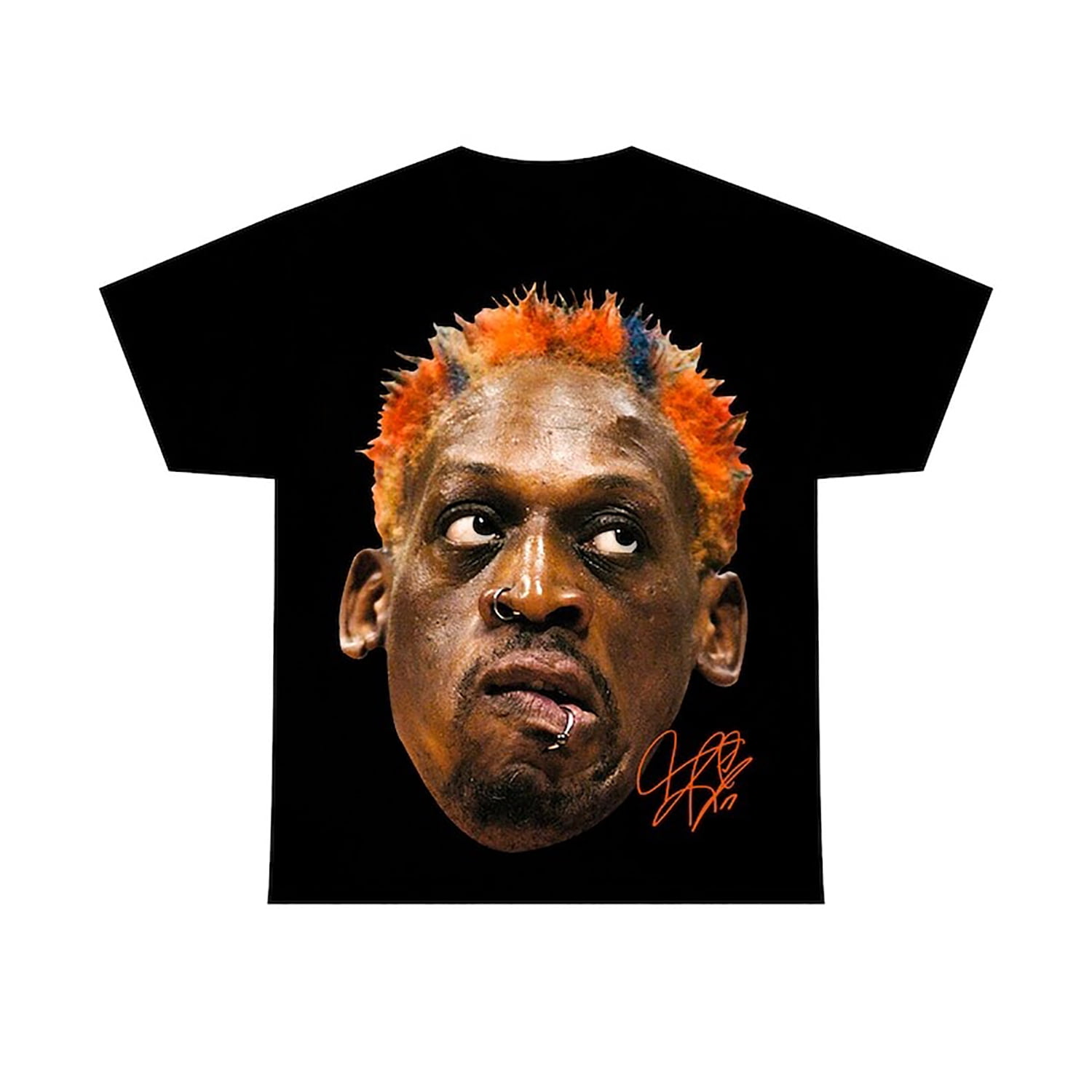 DENNIS RODMAN T-SHIRT , Rare black Homage Vintage Rap Tee Hip Hop Style ...