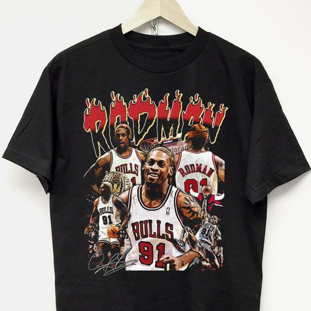 DENNIS RODMAN T-SHIRT | vintage 90s y2k rap tee | concert tour merch ...