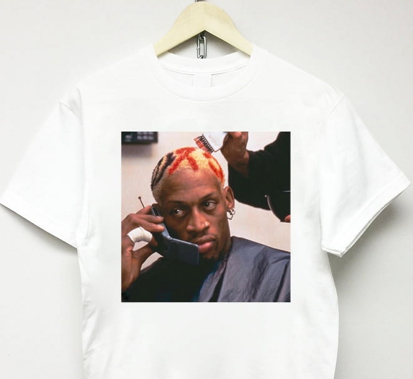 DENNIS RODMAN T-SHIRT vtg rap tee face vlone astroworld bulls ftp ...