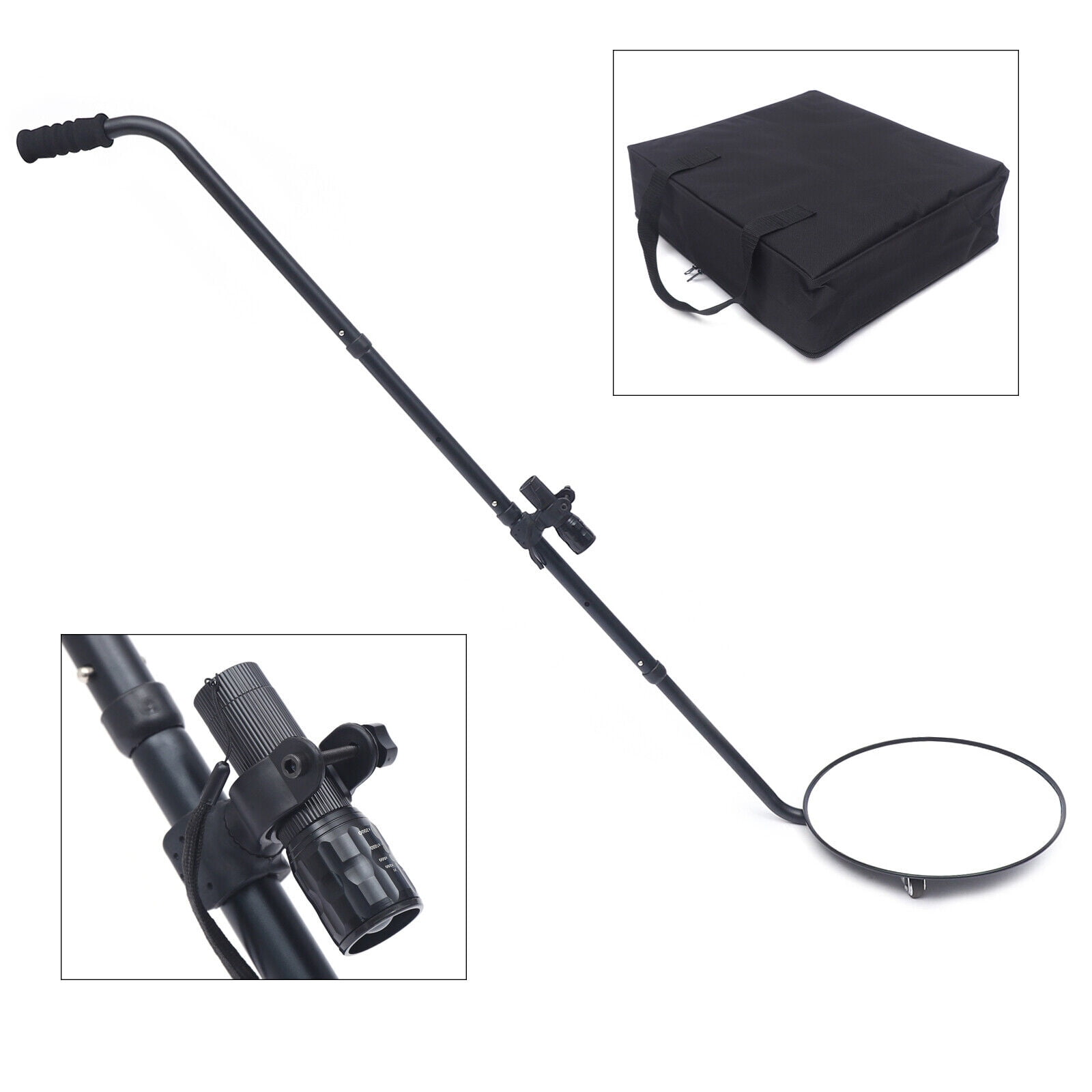 DENSET 12'' Telescopic Car Inspection Mirror Under Vehicle Inspection W ...