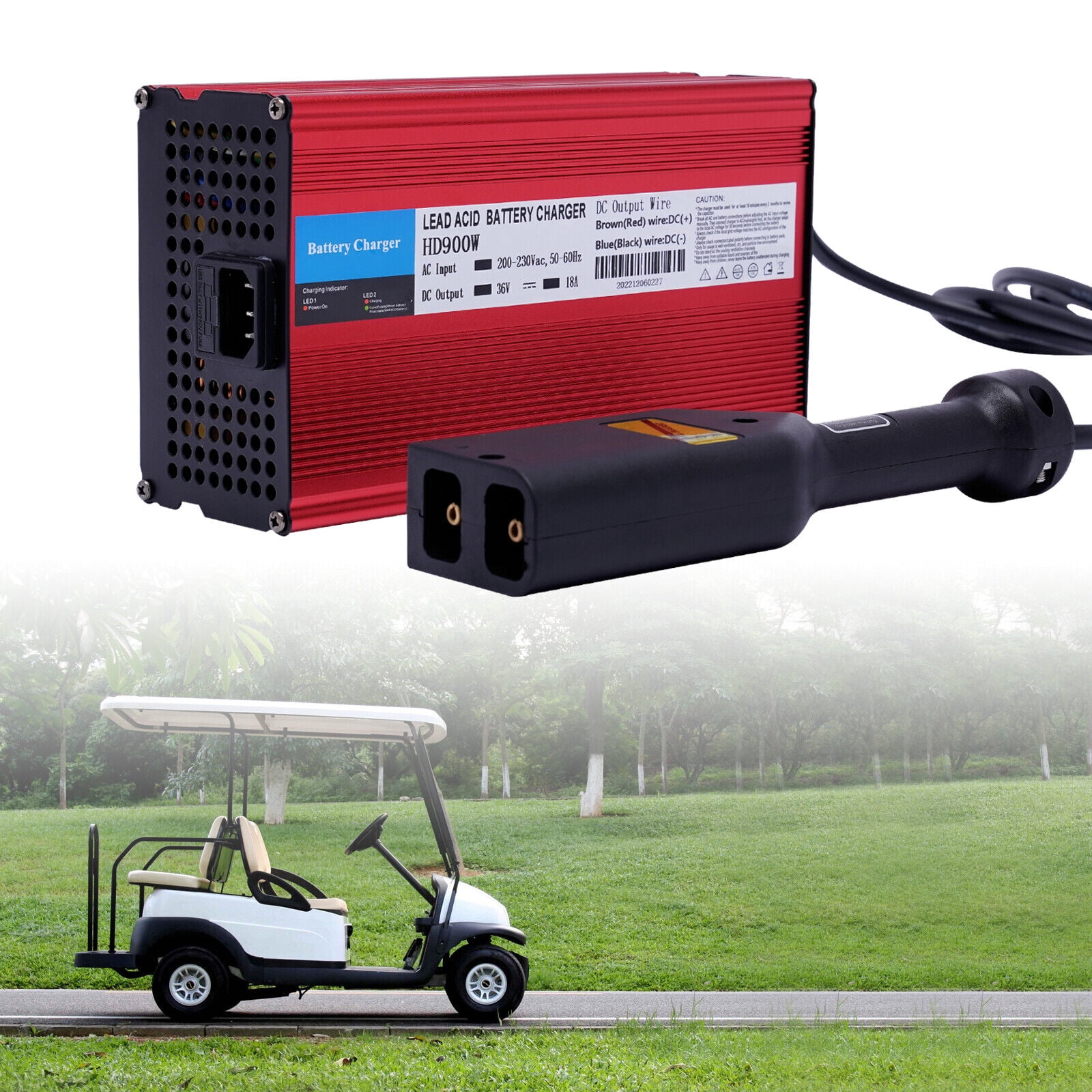 DENSET 36 Volt 18 Amp Battery Charger For EzGo TXT Golf Cart Charger ...