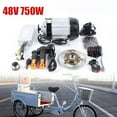 DENSET 48V 750W Brushless Motor Kit, Electric Conversion for Tricycle ...