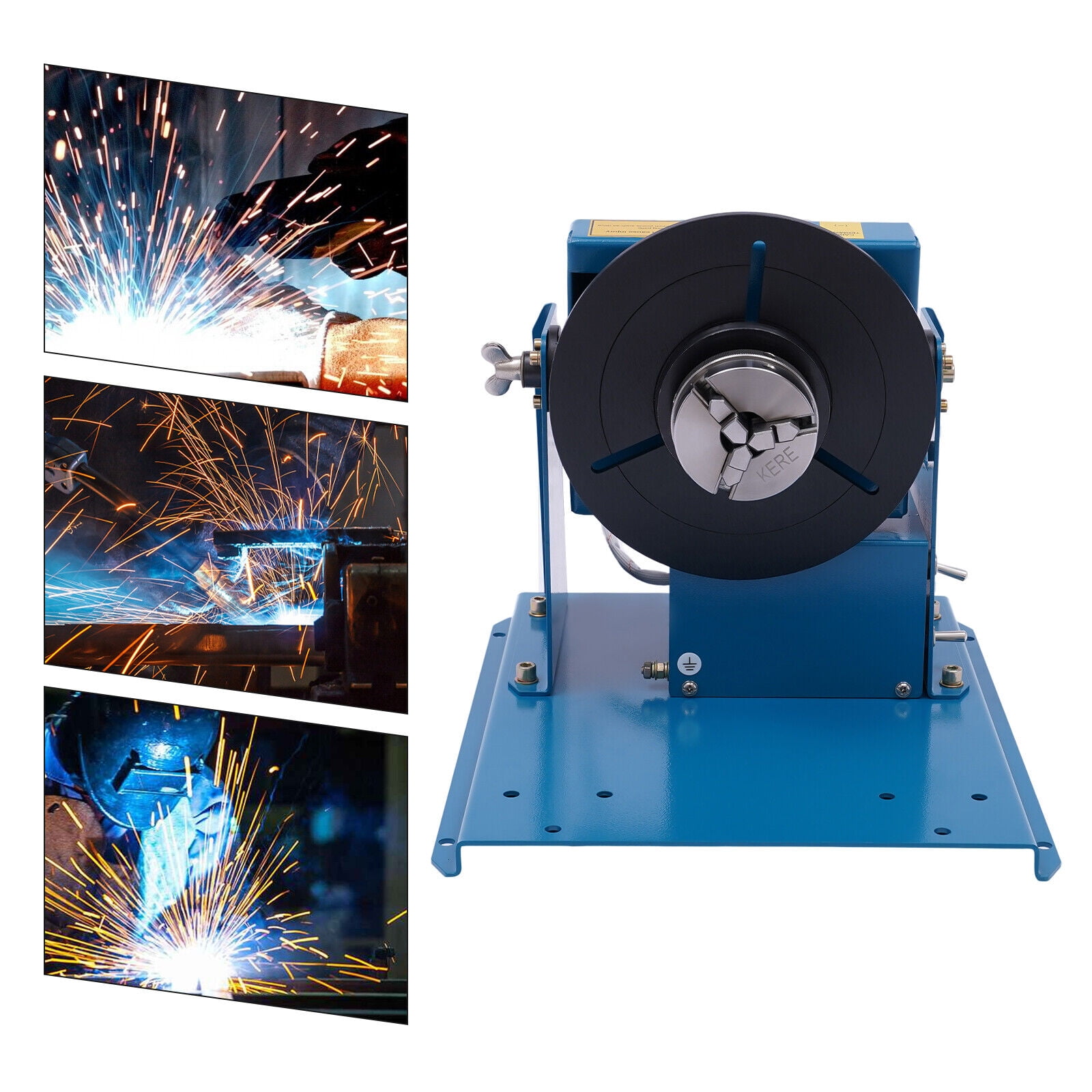 DENSET Rotary Welding Positioner Turntable Table 2.5'' 3 Jaw Lathe ...