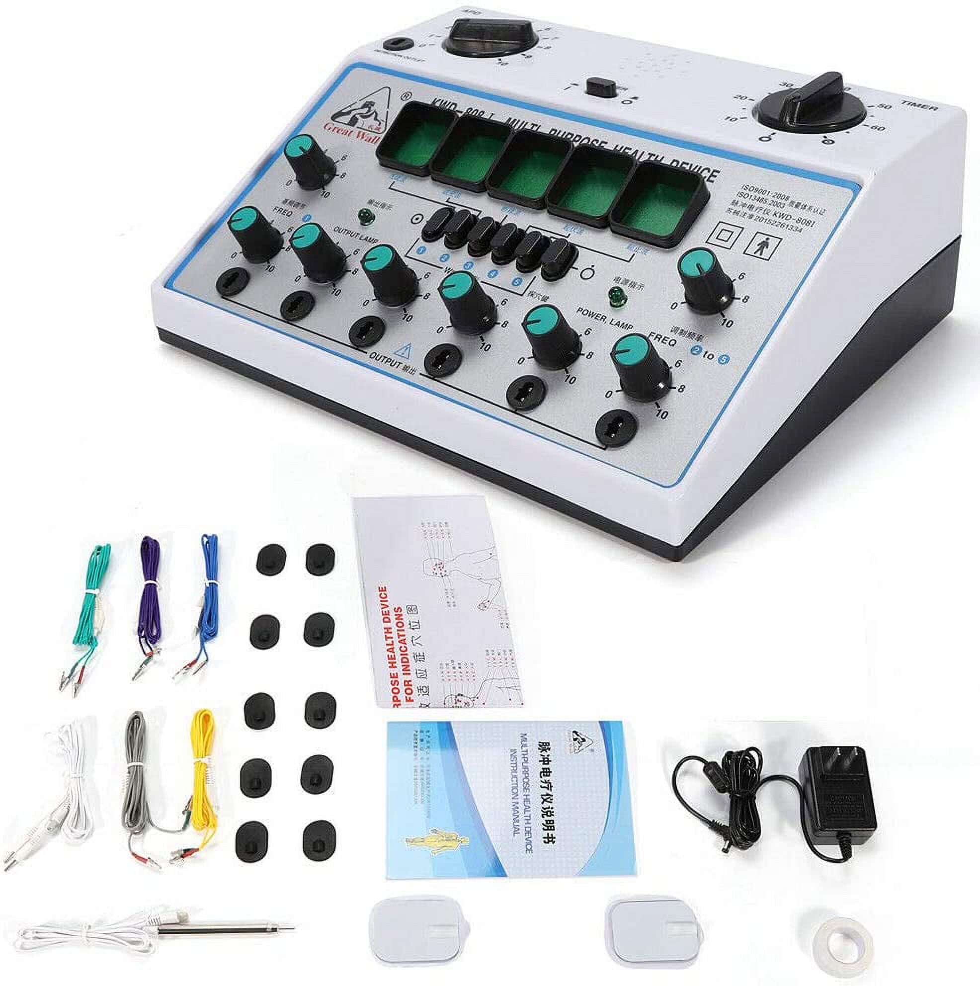 DENSET Stimulator Machine 50Hz Electric Acupuncture Stimulator Massager ...