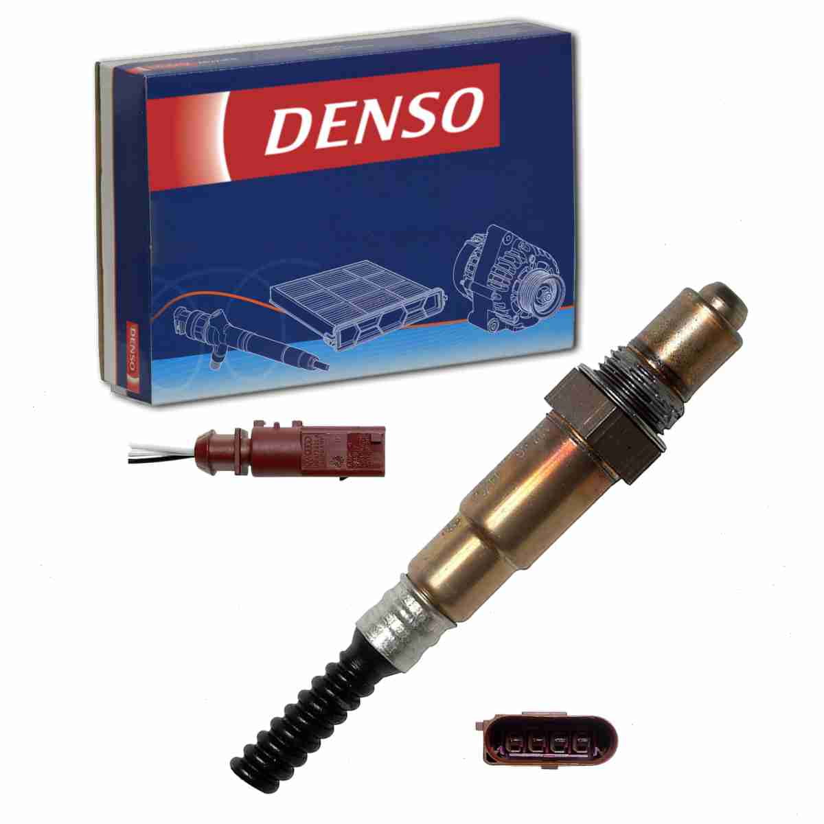 DENSO 234-4811 Oxygen Sensor for O2 Exhaust Emissions Emission Control ...