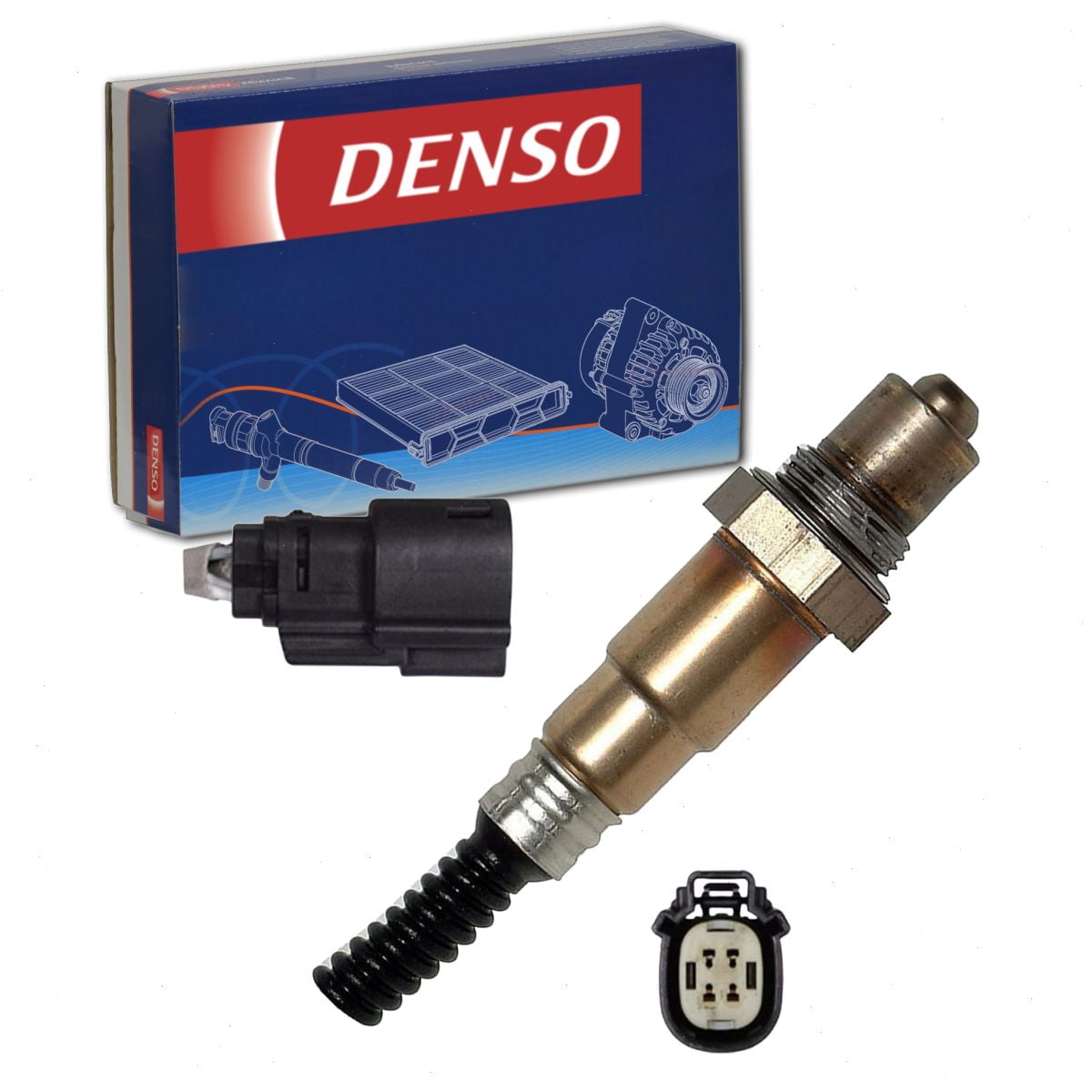 DENSO Downstream Oxygen Sensor compatible with Ford Fusion 1.6L 2.0L L4 ...