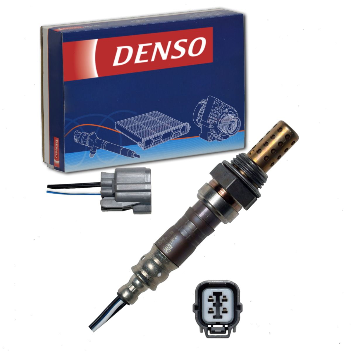 DENSO Downstream Oxygen Sensor compatible with Honda Civic 1.7L L4 2004 ...