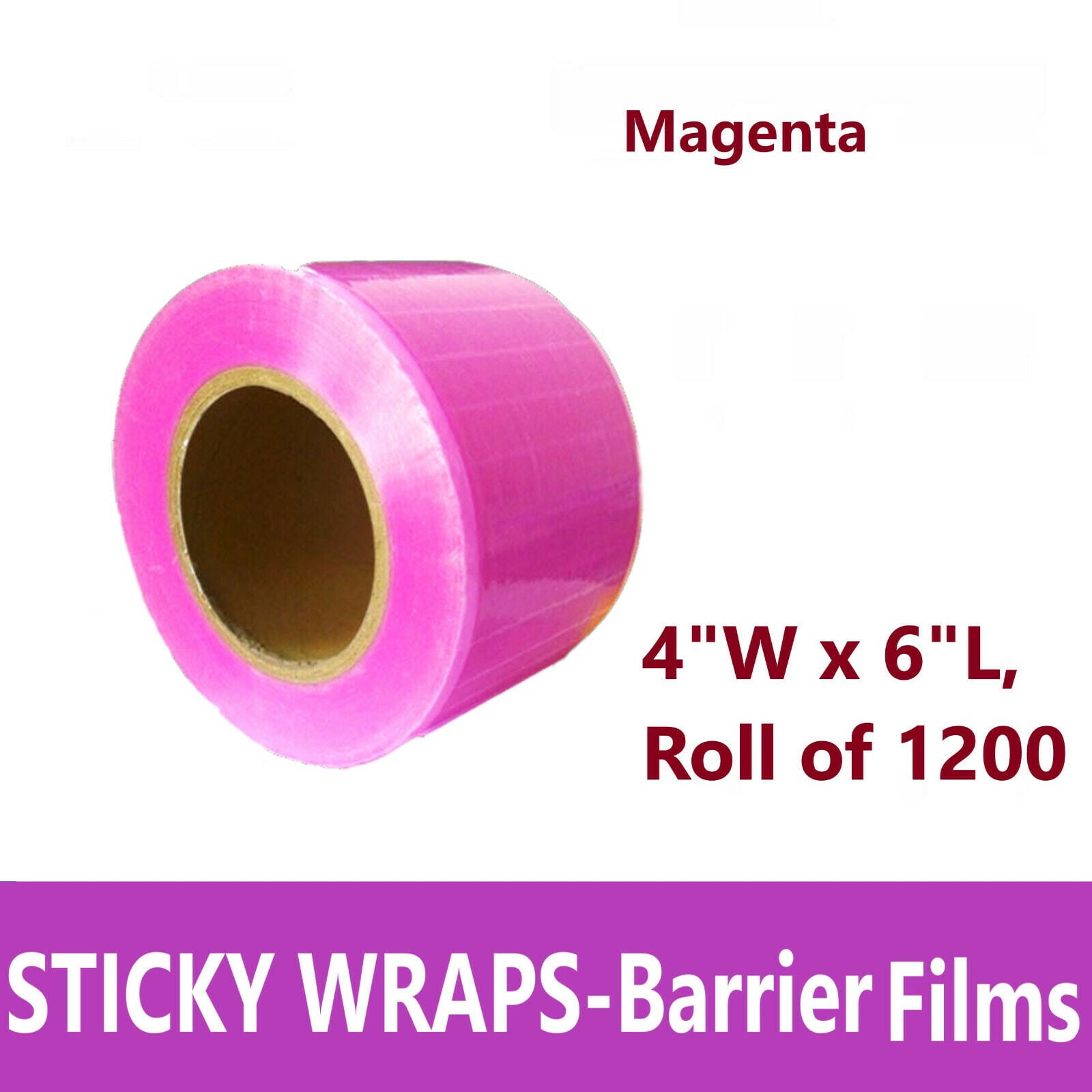 DENTAL STICKY WRAPS BARRIER FILM PERFORATED PLASTIC SHEETS, 4X6, ROLL ...