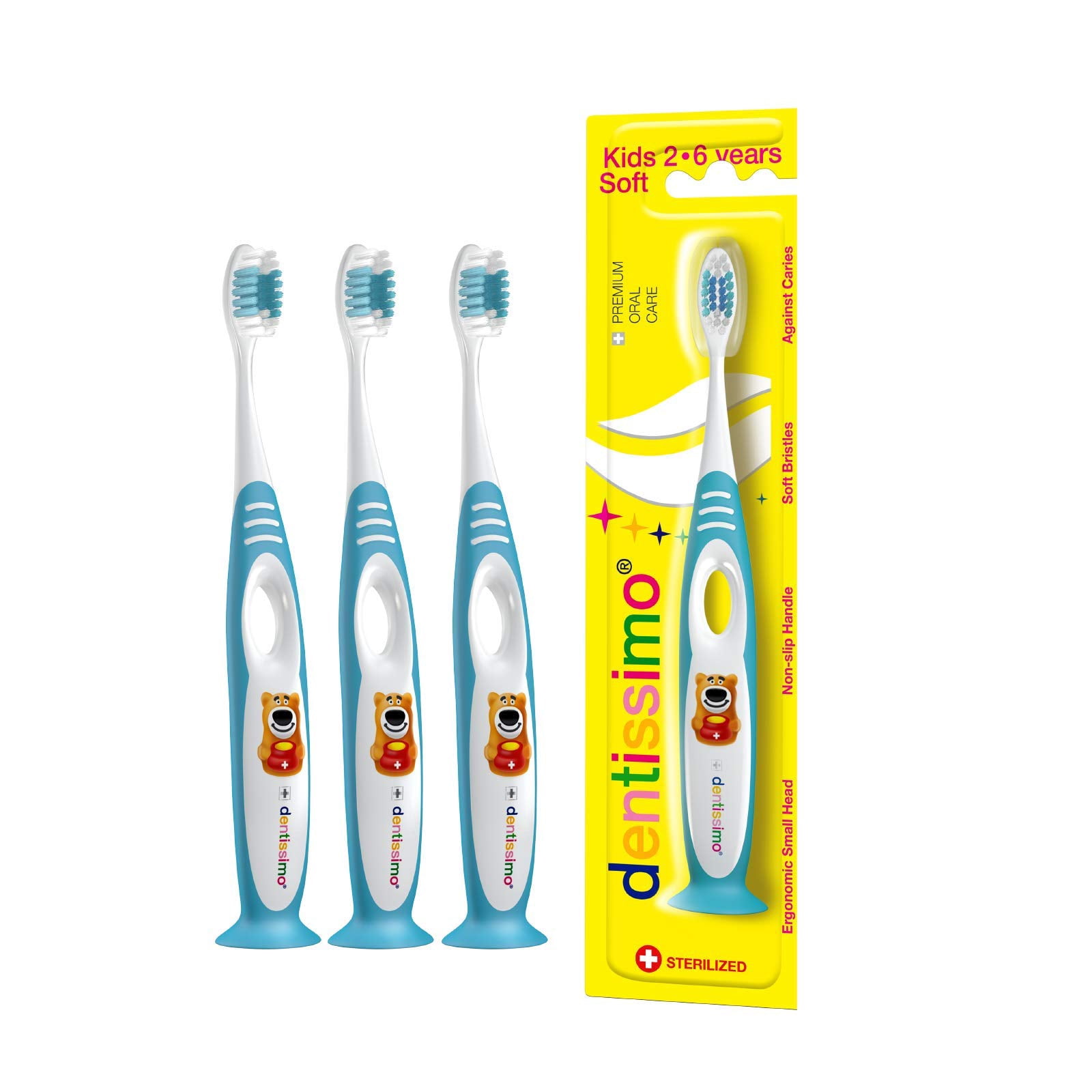 DENTISSIMO SWISS BIODENT Premium MSF2 Oral Care Kids Toothbrush for ...