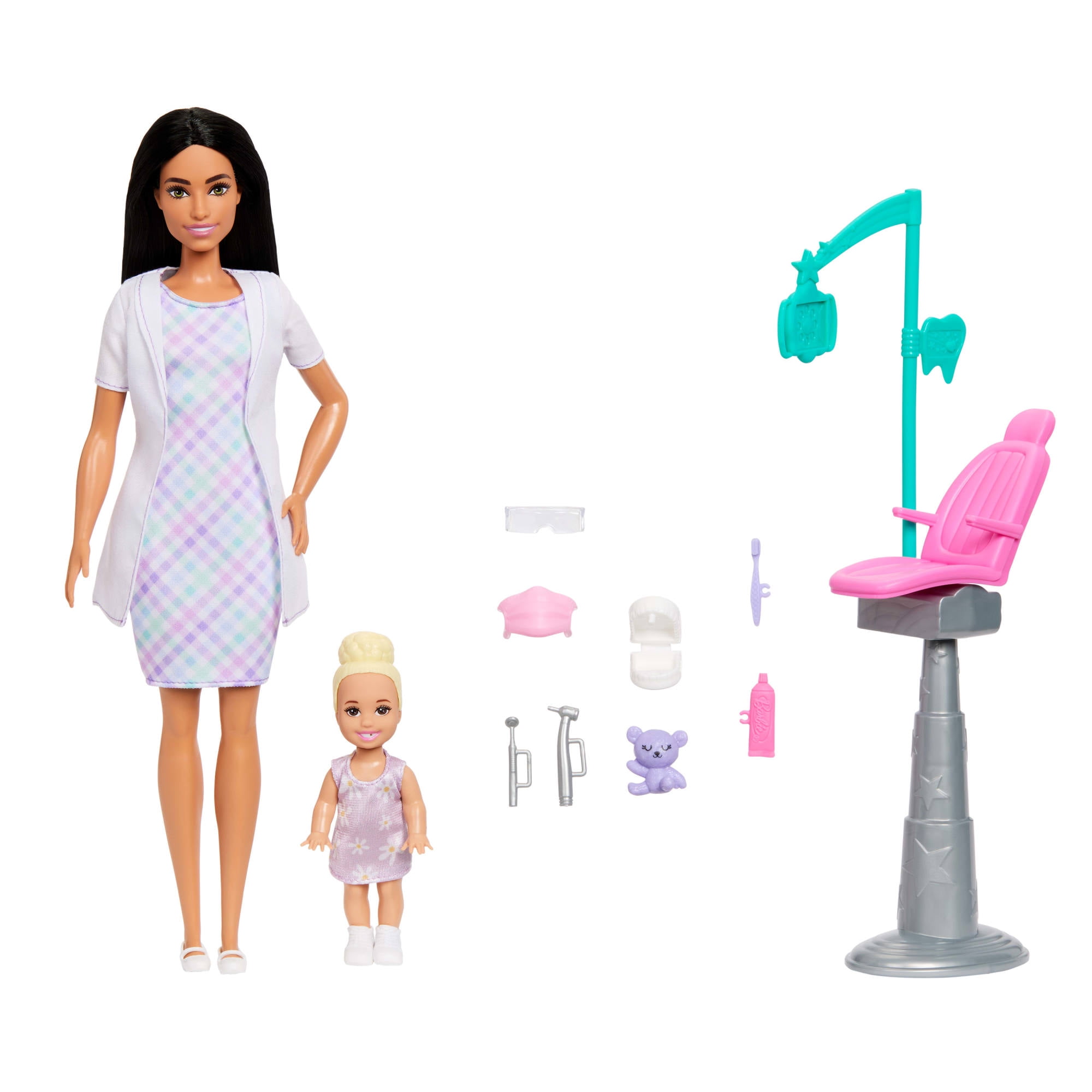 Barbie, Dentist Playset with Doll, Exam Chair & Accessories, 1 Set ...