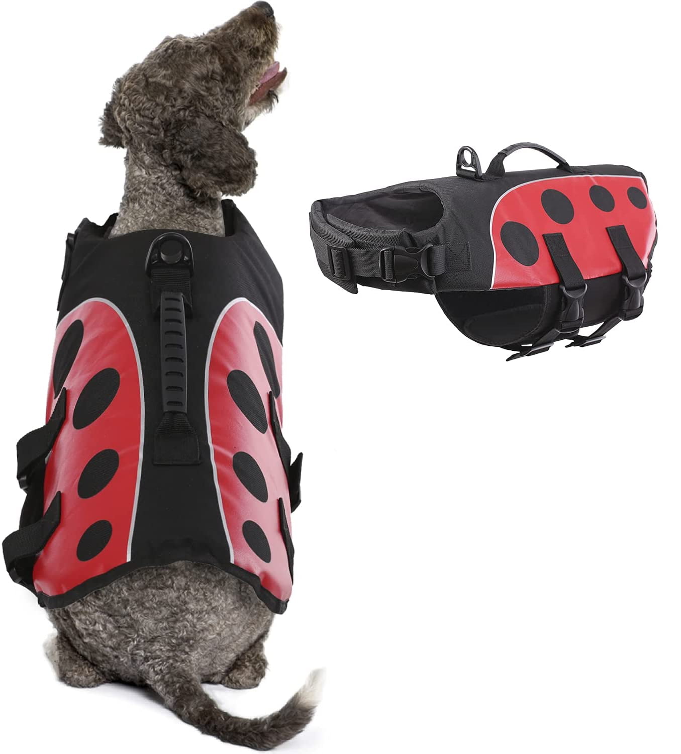 DENTRUN Dog Life Jacket Safety Swimming Vests, Puppy Pool Lake Floats ...