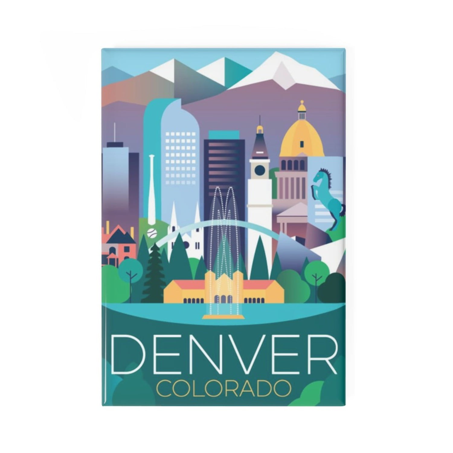 DENVER REFRIGERATOR MAGNET - Walmart.com