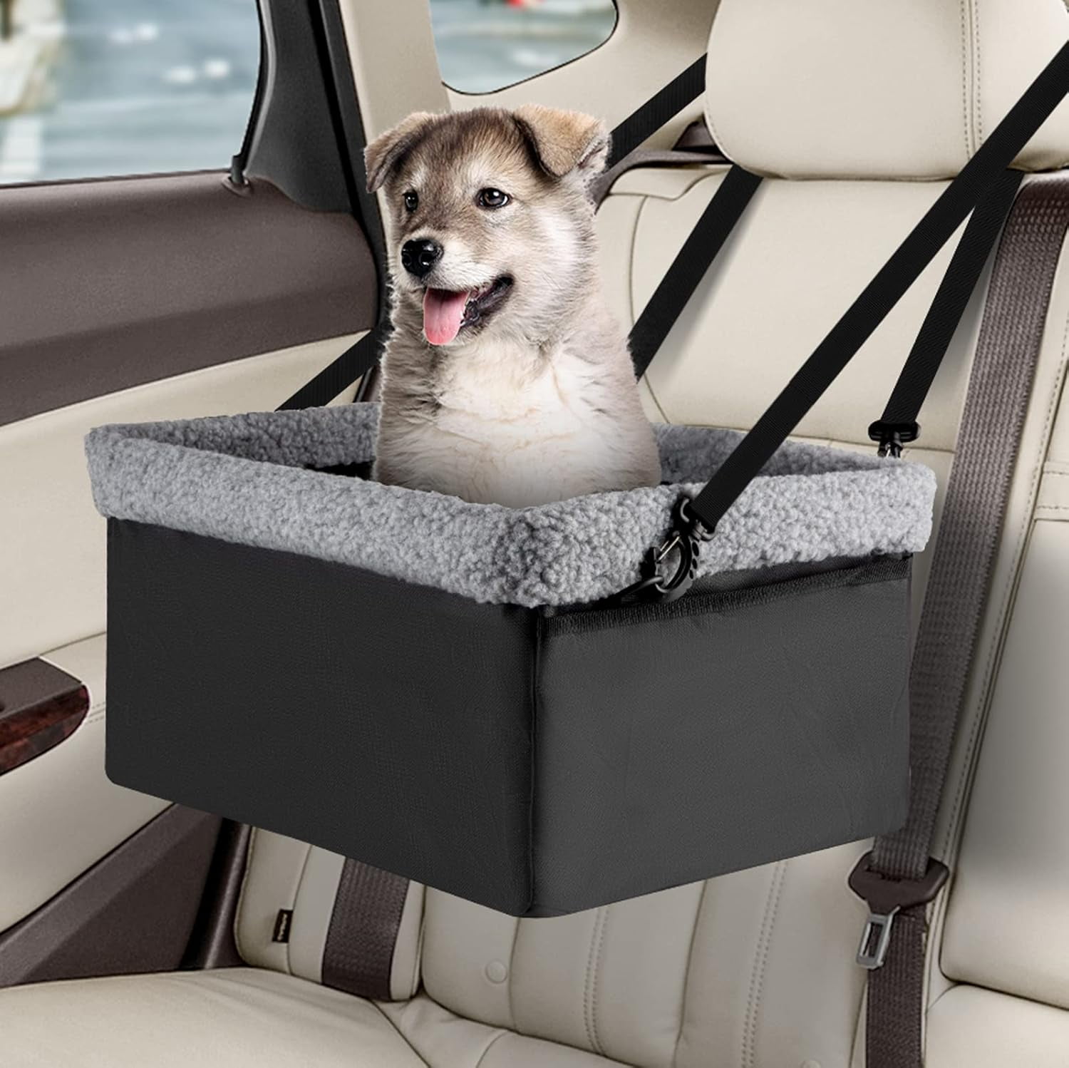 DENZUS Dog Car Seats for Small Dogs, Upgrade Dog Booster Seat with ...