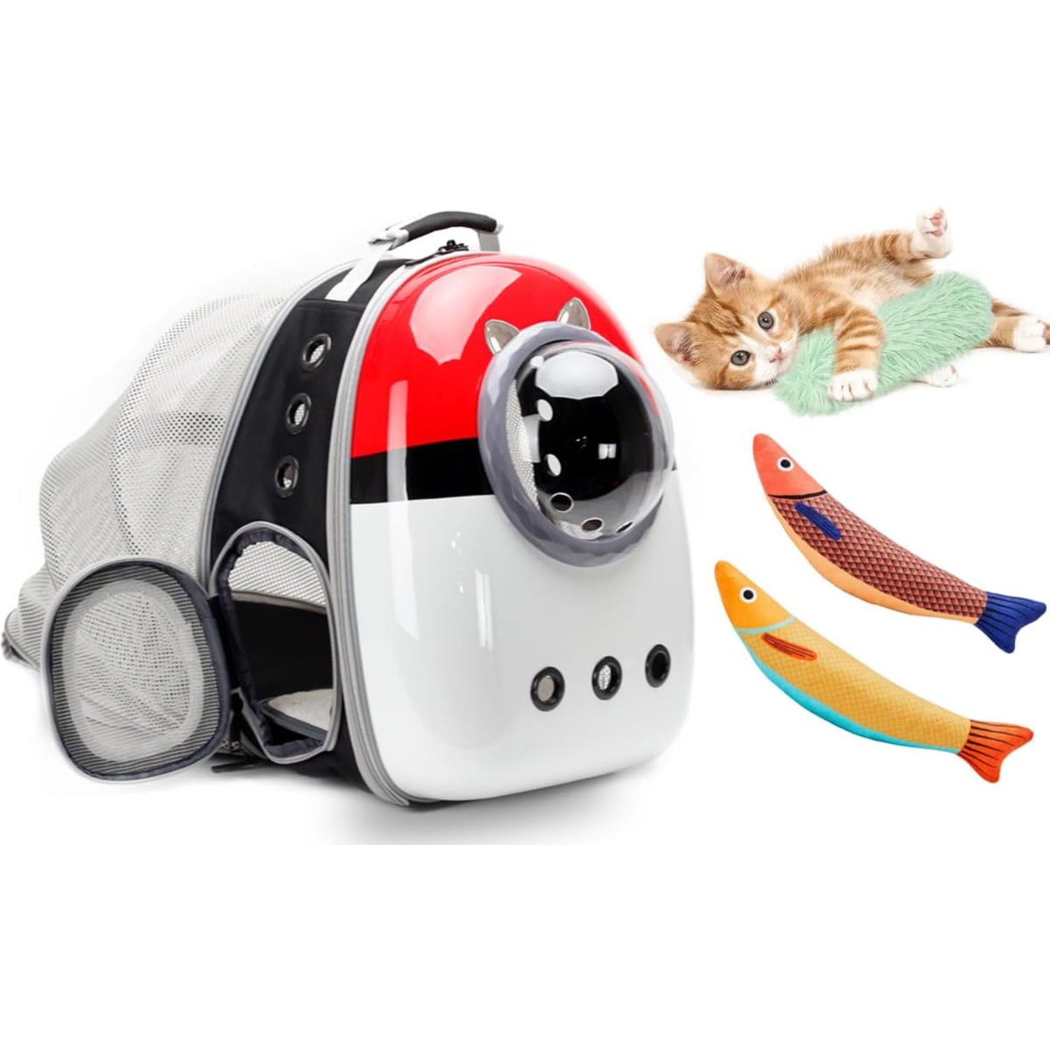 DENZUS Expandable Cat Carrier Backpack, Backpack for Cats Kitten Small ...