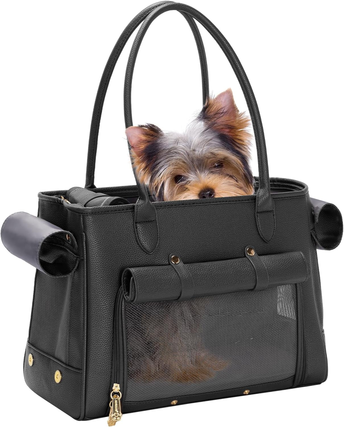 DENZUS Fashion Pet Carrier Purse for Small Cat and Dog, Luxury Pu Soft ...
