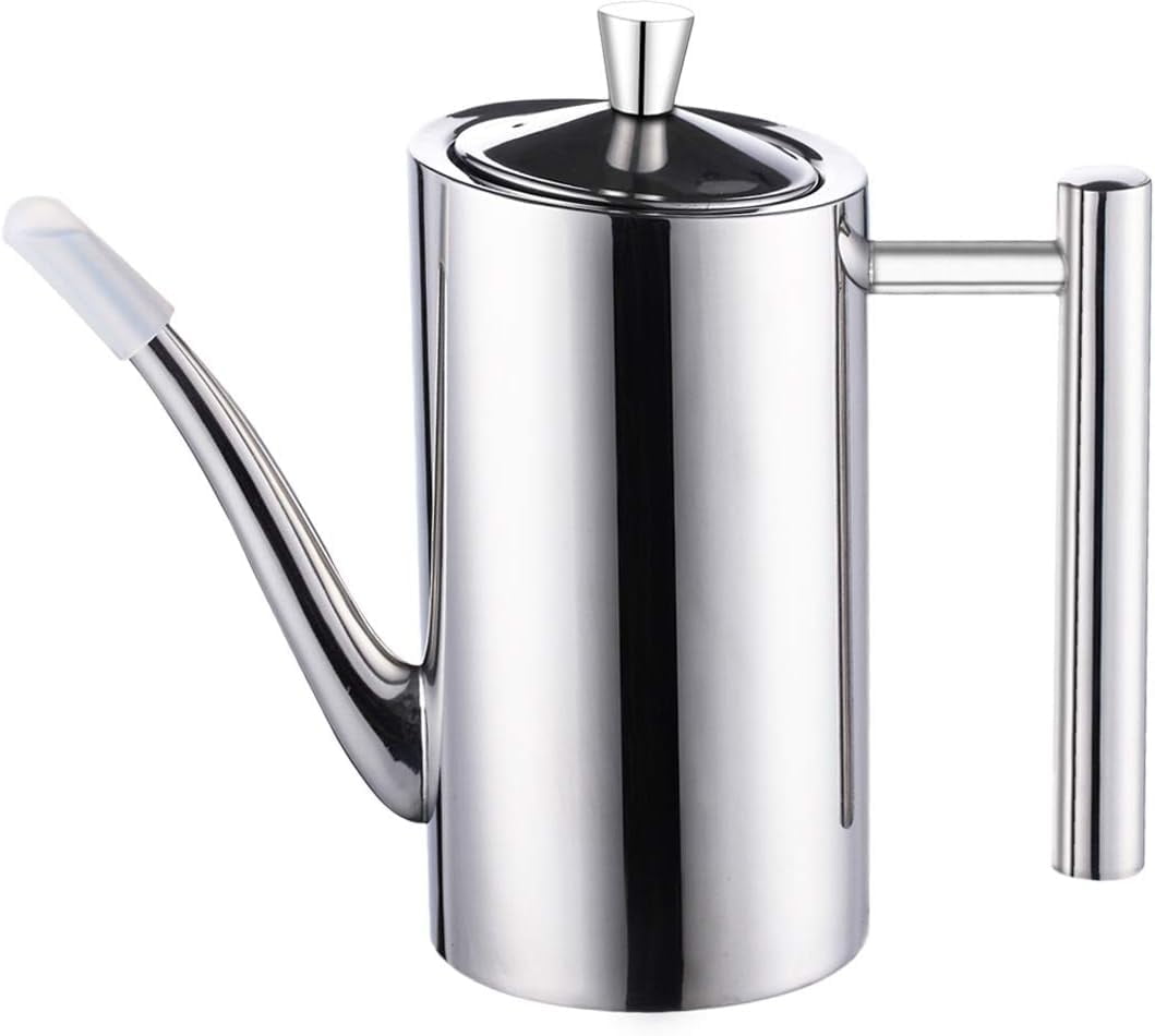 DOMPILC Olive Oil Dispenser Bottle Stainless Steel, 700ml/24oz Drip ...