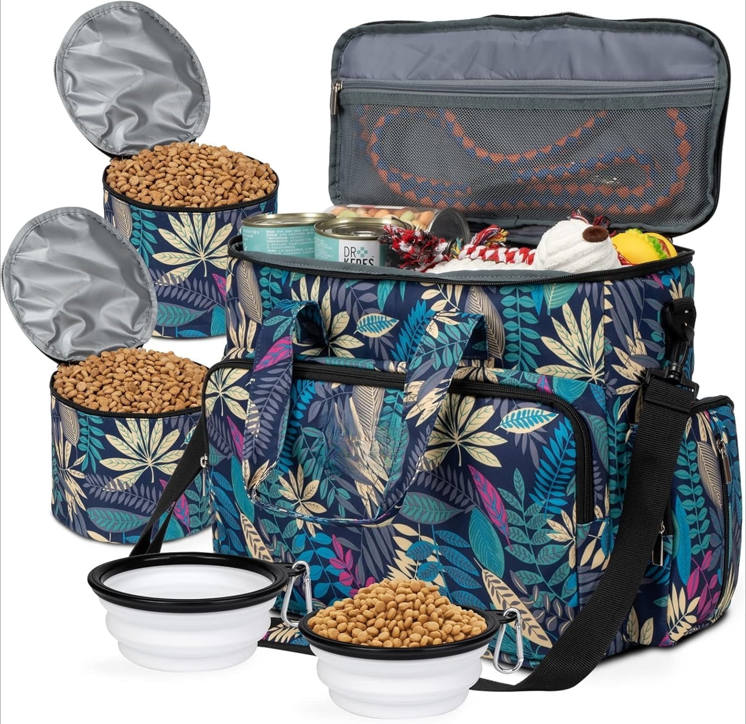 DENZUS Pet Travel Set Airline-Approved Carrier for Small/Medium Cats ...