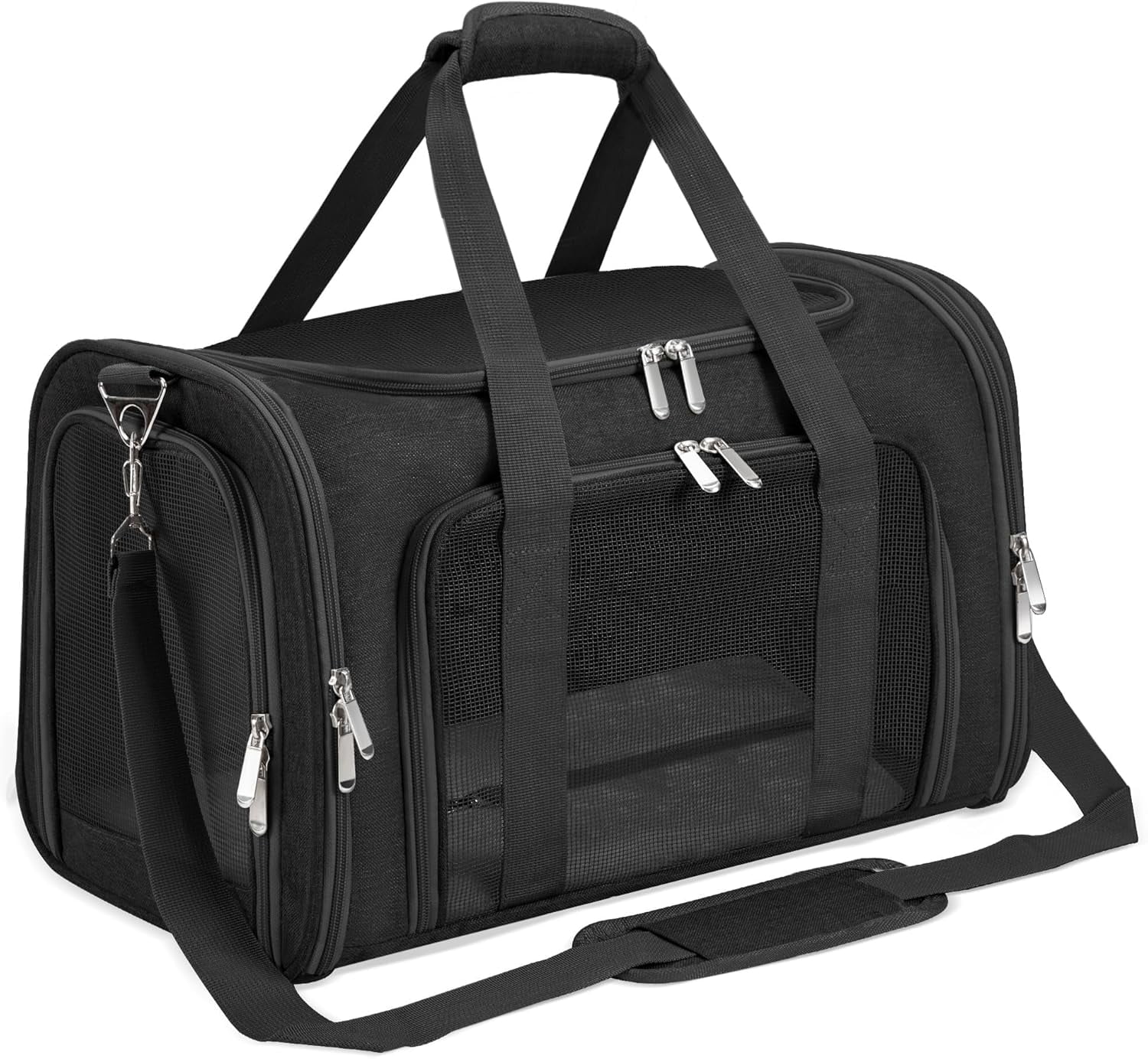 DENZUS Soft-Sided Cat/Dog/Pet Carrier, Collapsible Pets Travel Carriers ...