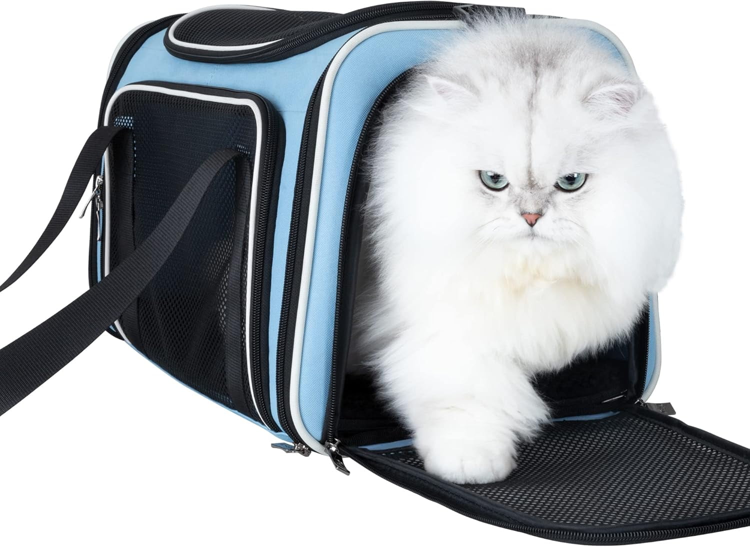 DENZUS Top Load Cat Carrier for Medium Cats and Small Dogs with ...