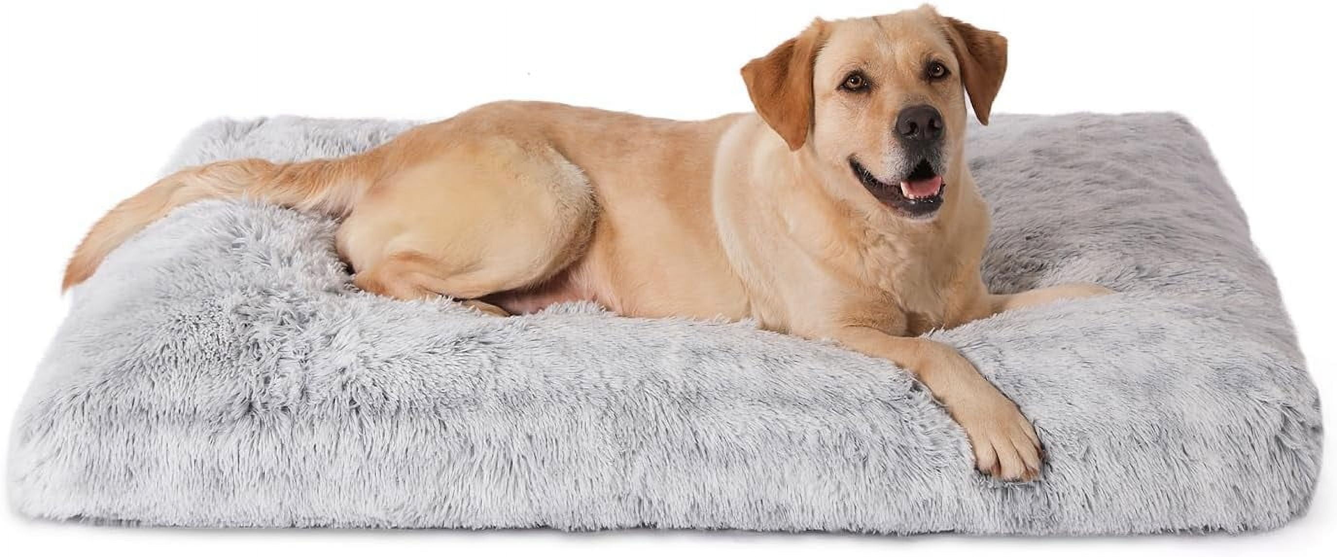 DENZUS Waterproof Dog Crate Bed With Removable Washable Cover, Plush ...