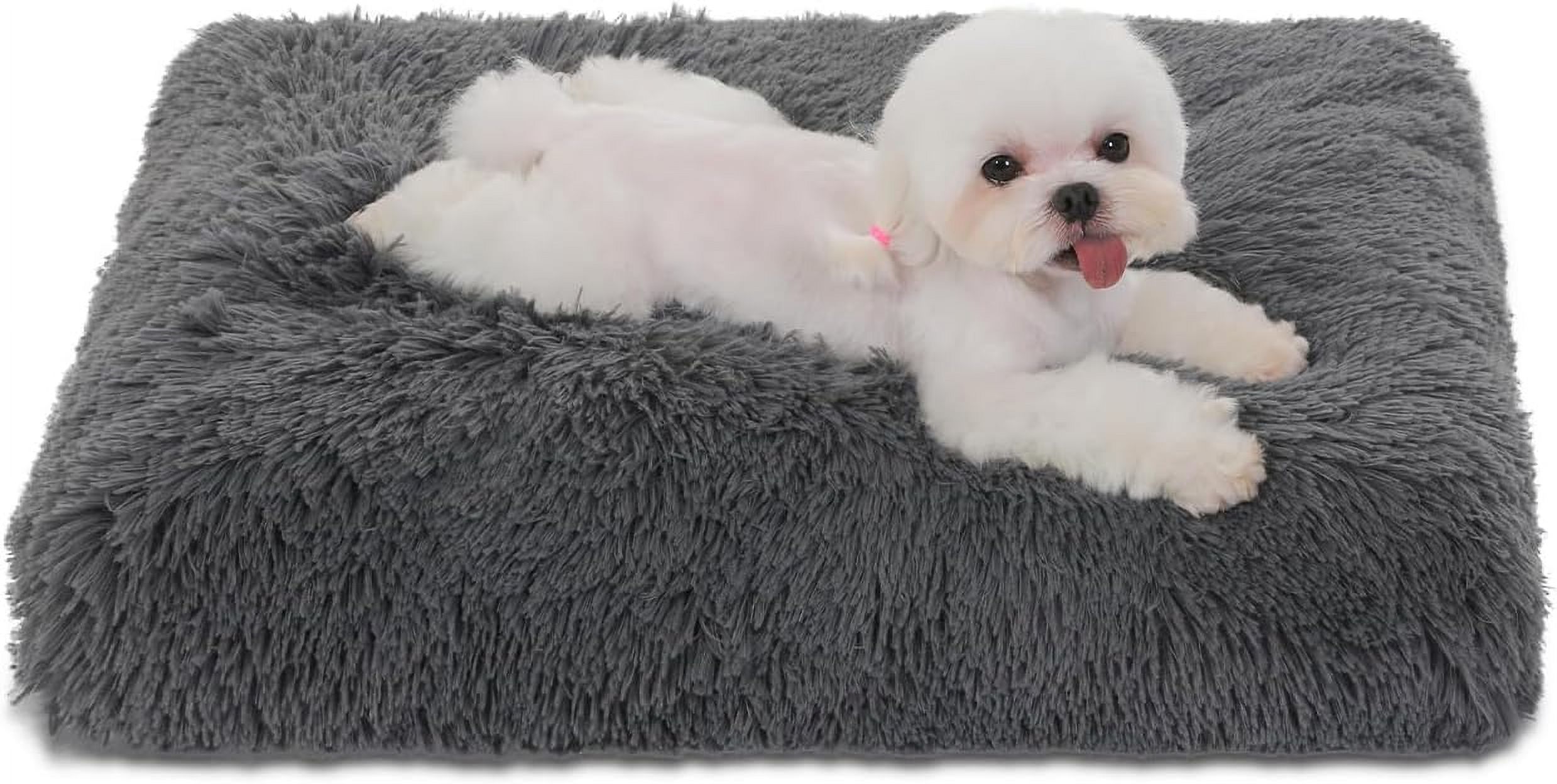 DENZUS Waterproof Dog Crate Bed With Removable Washable Cover, Plush ...