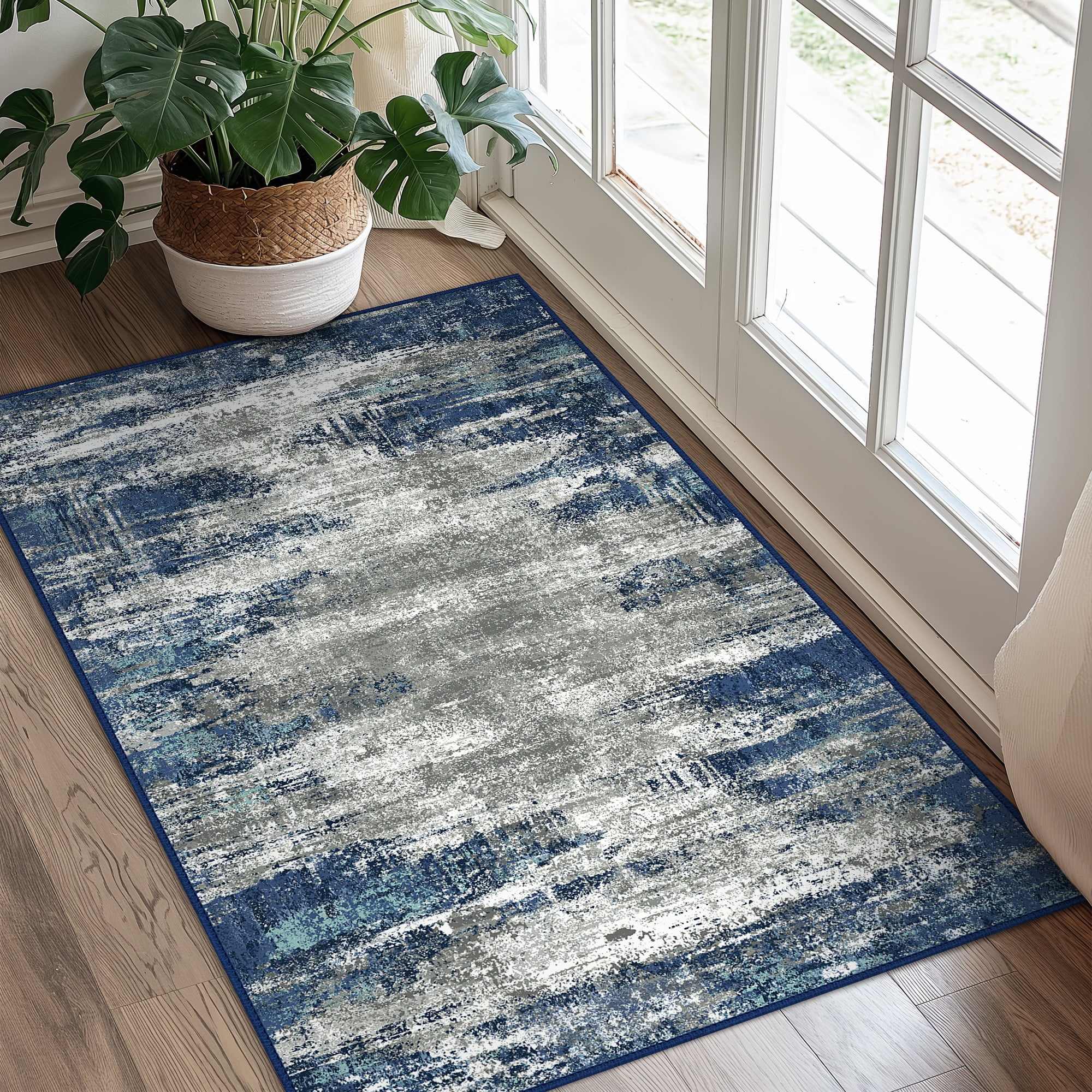 DEORAB 2X3 Area Rugs for Living Room, Large Modern Machine Washable ...
