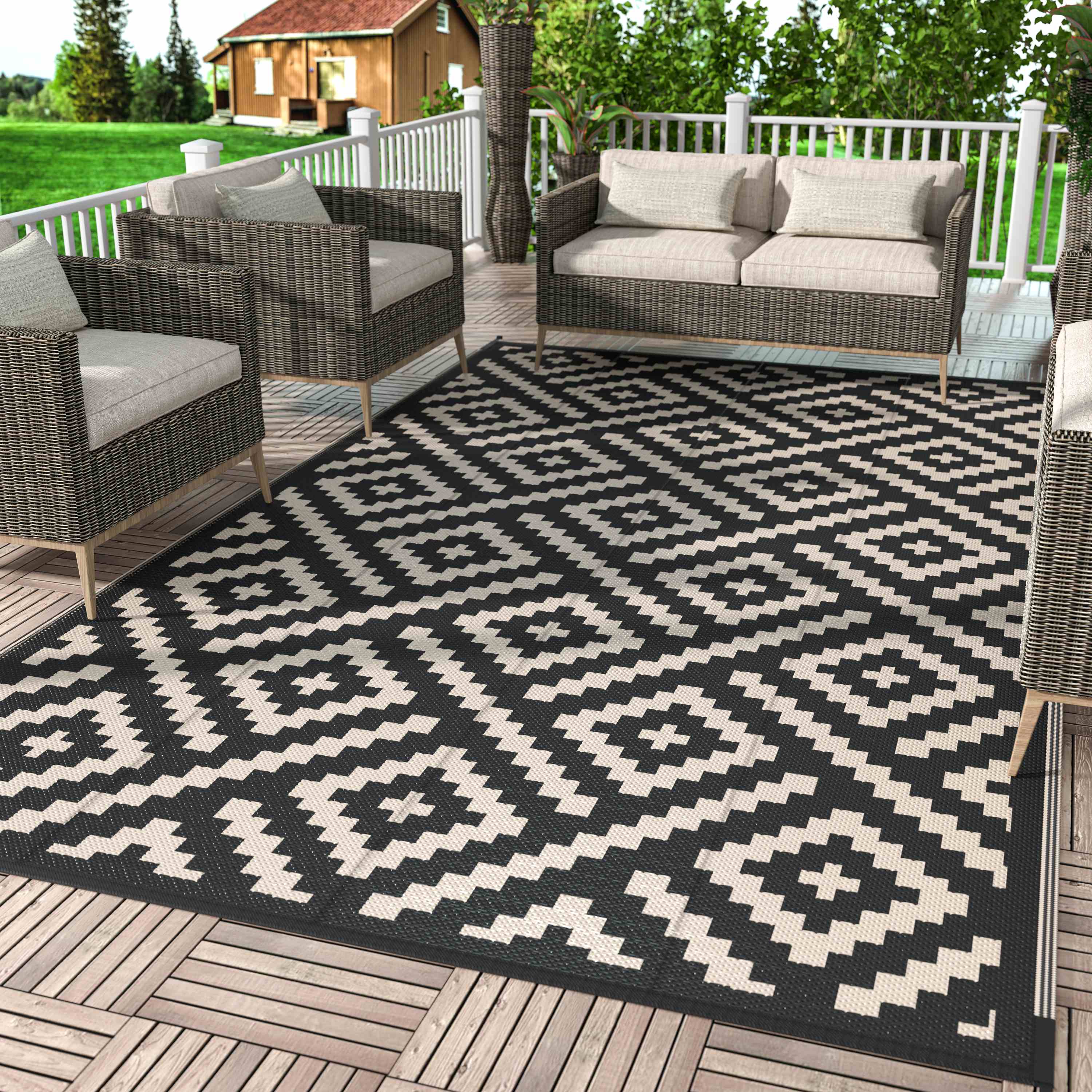 Safavieh Courtyard Apolonija Indoor/ Outdoor Waterproof Backyard Patio ...