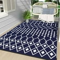 DEORAB 5'x8' Outdoor Patio Rug, Waterproof, Reversible, Plastic Straw ...