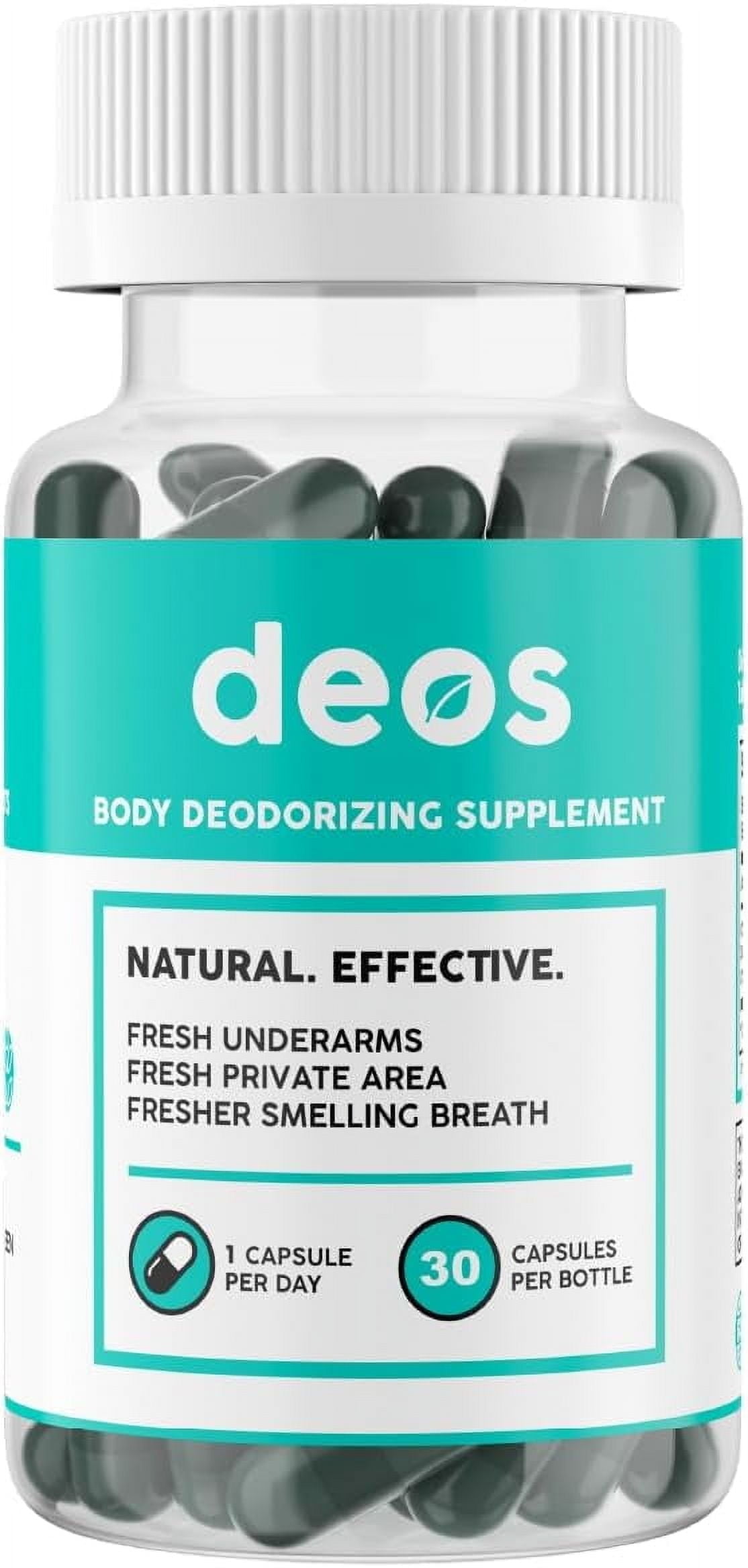 DEOS 30 Caps - Gut & Digestion Support, Internal Deodorant Freshness ...