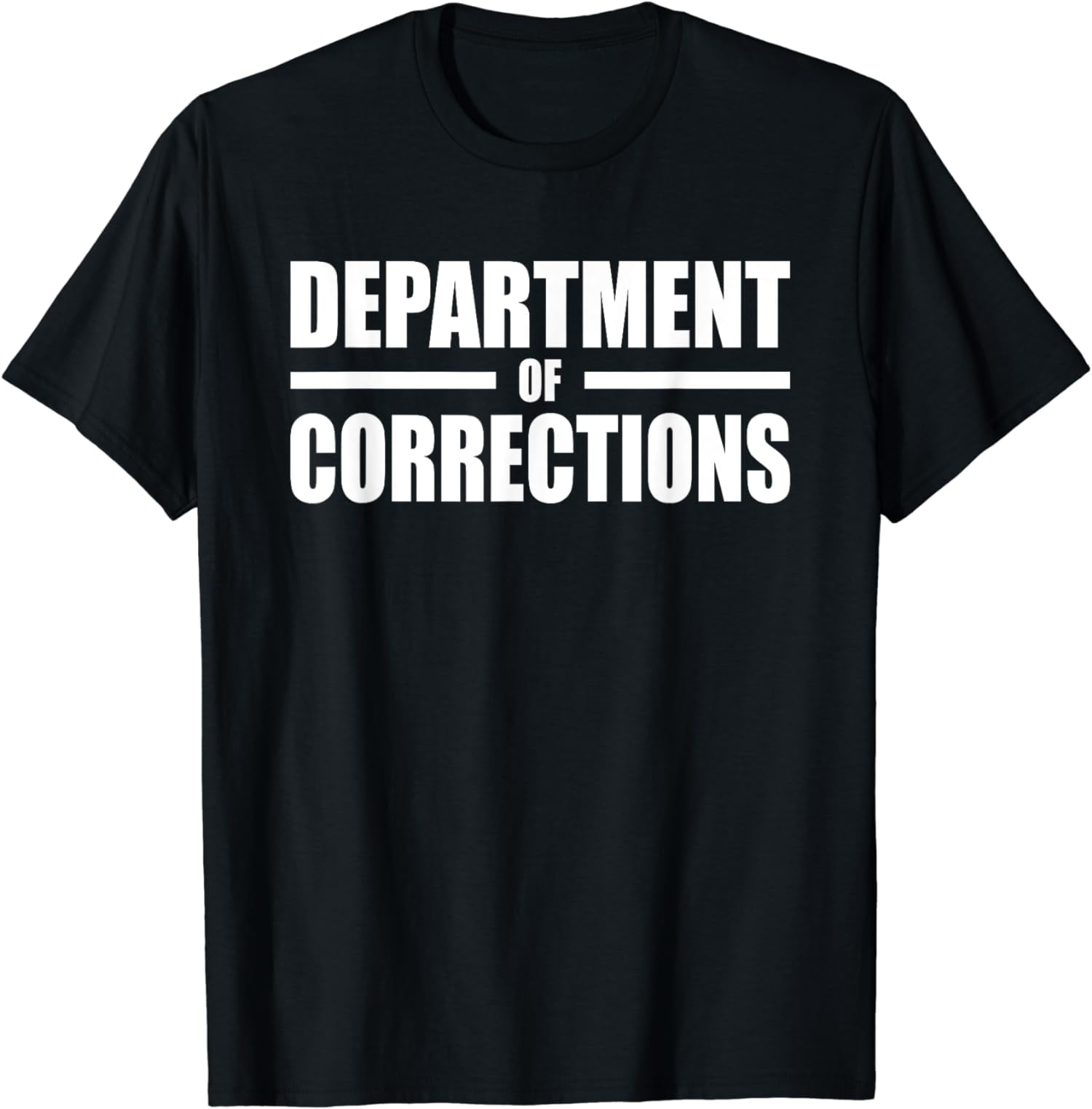 DEPARTMENT OF CORRECTIONS INMATE WARDEN JAIL PRISON COSTUME T-Shirt ...