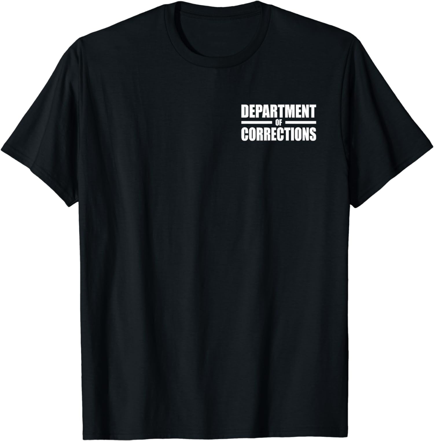 DEPARTMENT OF CORRECTIONS INMATE WARDEN JAIL PRISON COSTUME T-Shirt ...