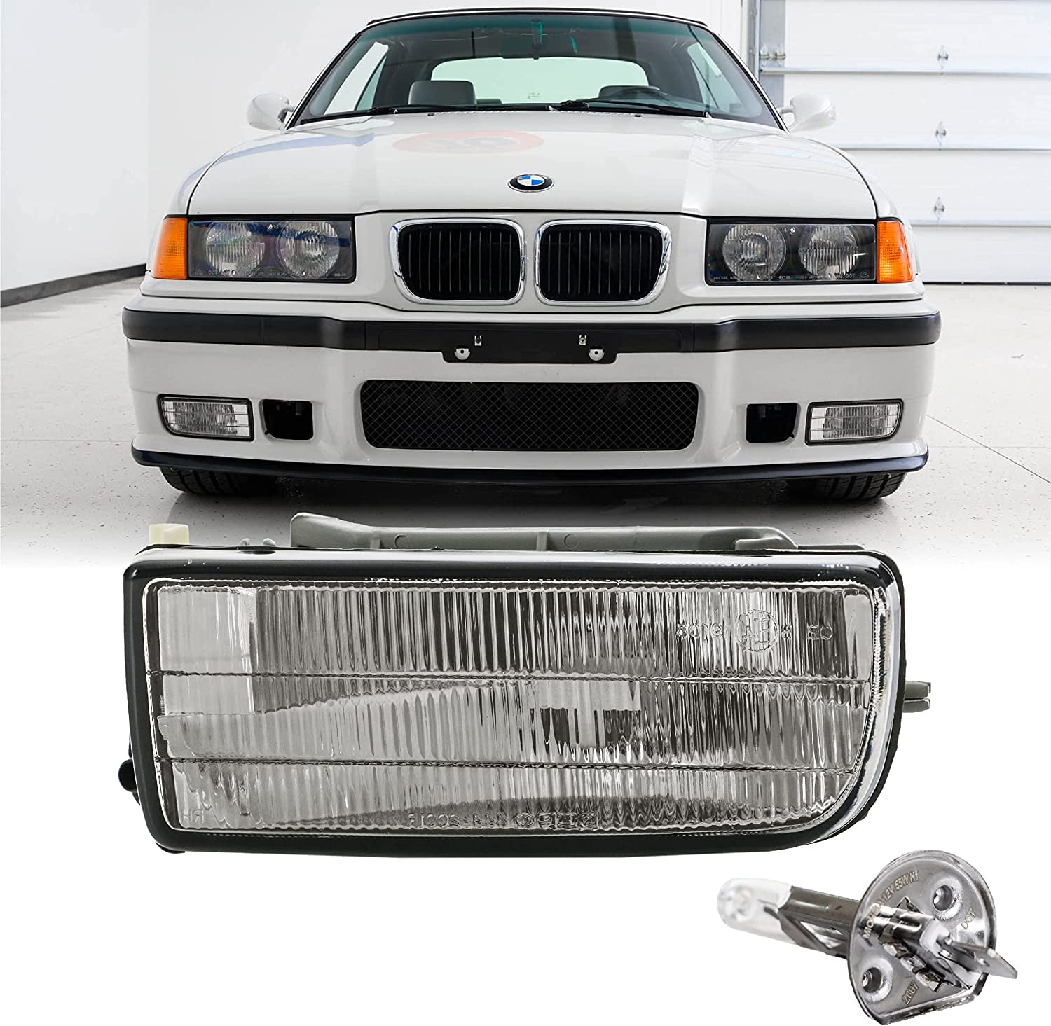 DEPO E36 Fog Light - Stock Replacement Front Bumper Fog Lamp Assembly ...