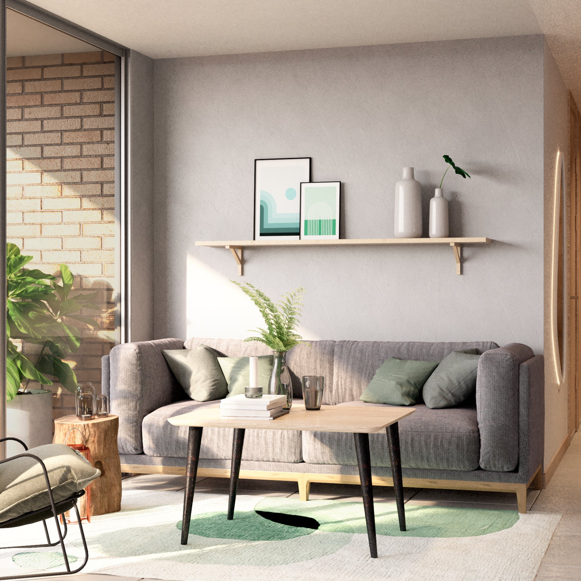 DEPOT E-SHOP Round Steel Dark Wood Slanted Legs Heavy Duty - H 20'' Set ...