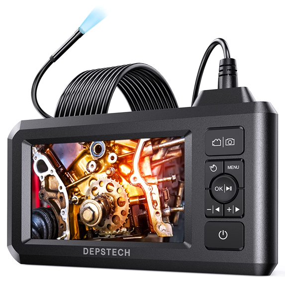 DEPSTECH Digital Snake USB Endoscope with 4.3 Inch LCD Screen, Flexible ...