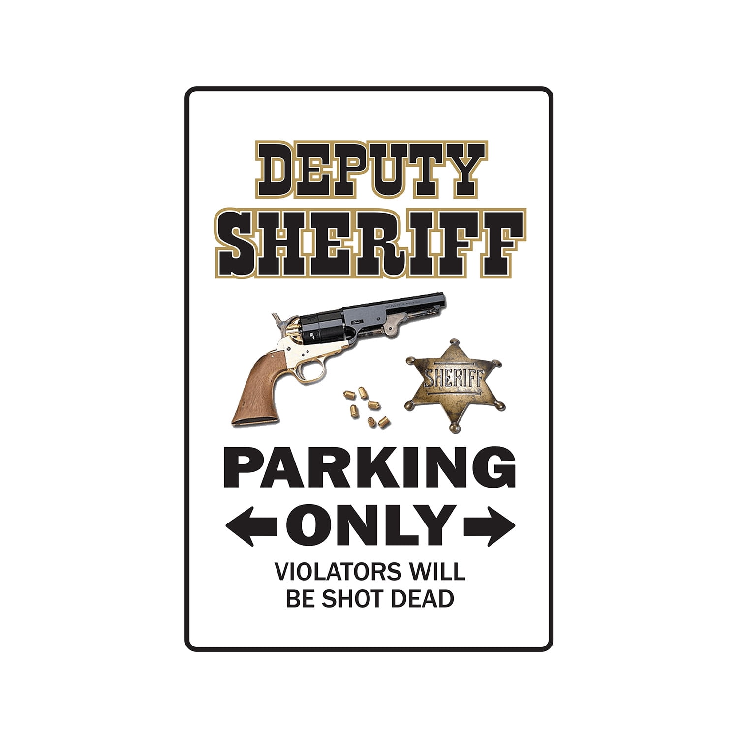 DEPUTY SHERRIFF Parking Aluminum Sign police trooper cop law ...