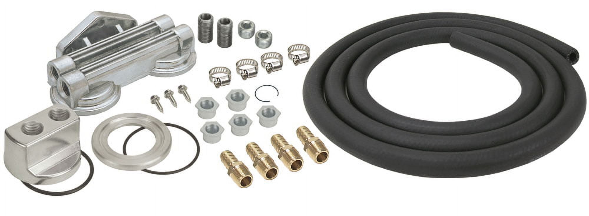 DERALE Dual Mount Oil Filter Relocation Kit 15749 Fits select: 1975 ...
