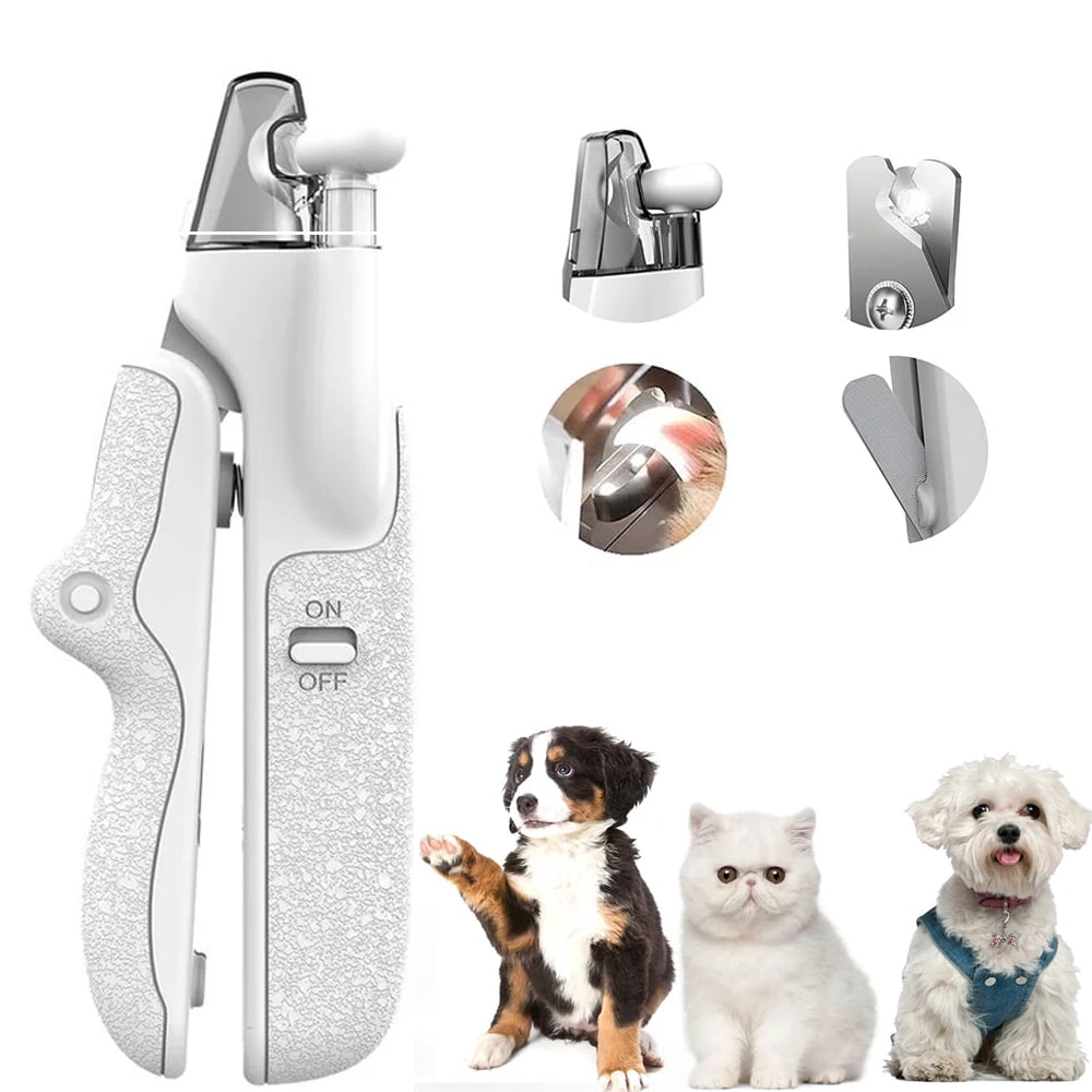 DERCLIVE Dog Nail Trimmer, Dog Nail Clippers Guide Light Pet Claws ...