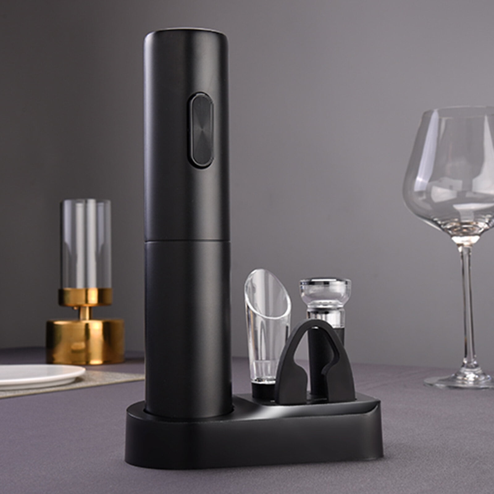 DERCLIVE Electric Wine Bottle Opener,Cordless Automatic Wine Electric ...