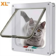Cat Door for Interior Doors,Cat Puppy Door with Lockable Safe Magnetic ...