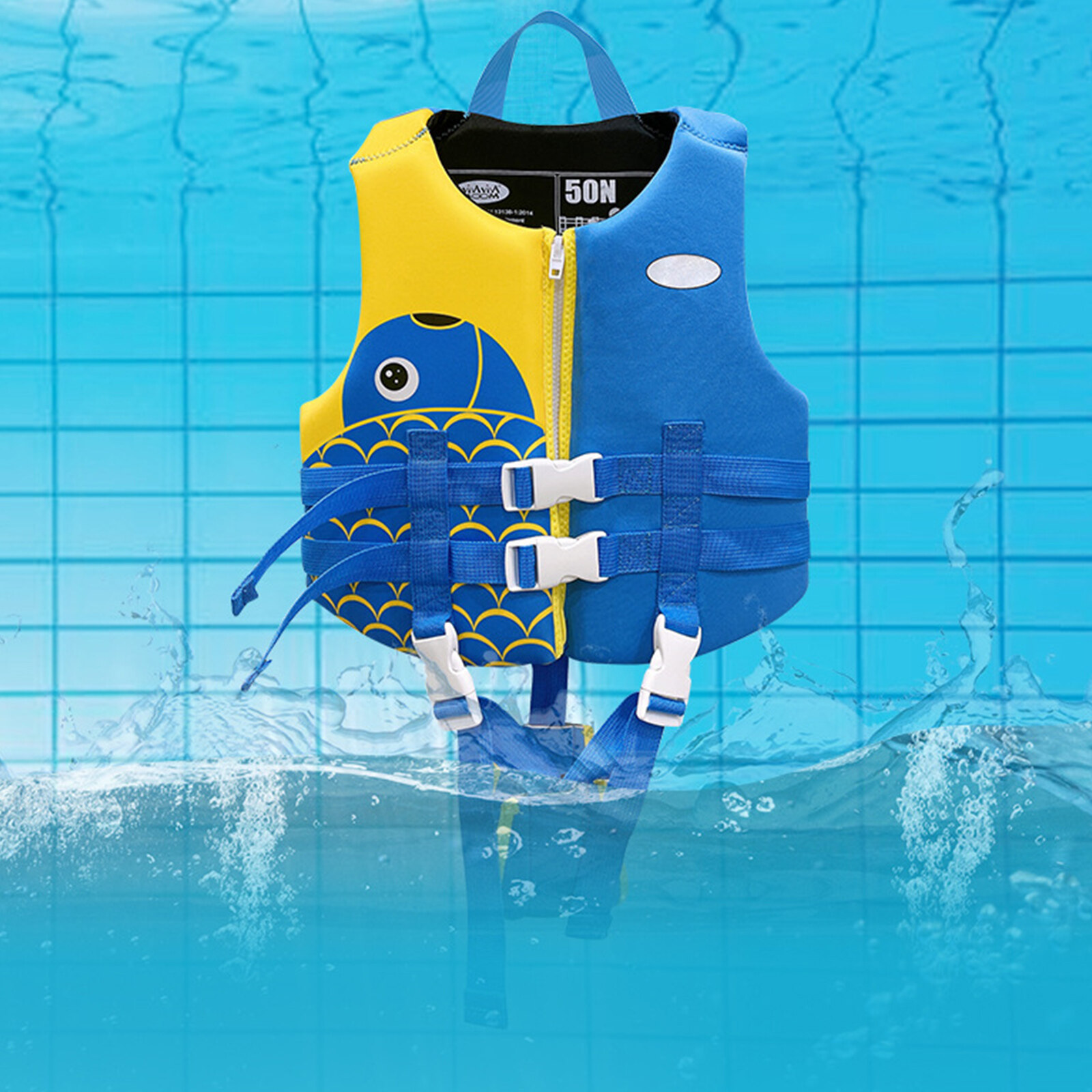 DERCLIVE Kids Swim Vest Life Jacket, Float Suit Children Flotation ...