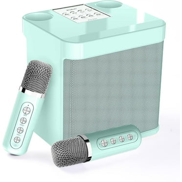 JYX Mini Karaoke Machine Set, Portbale Bluetooth Speaker with 2 ...