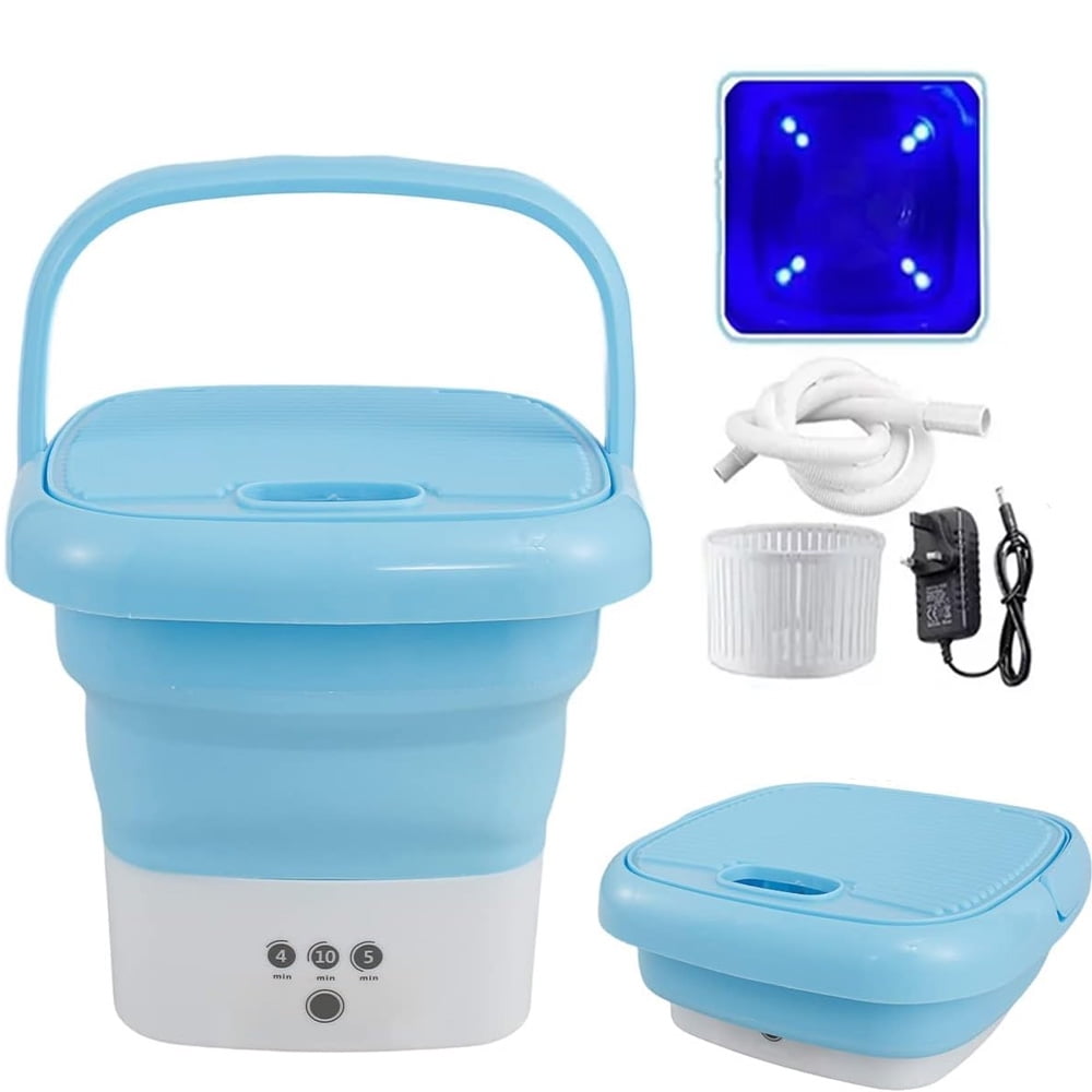 DERCLIVE 02 cu ft Mini Portable Washing Machine with Foldable Design ...