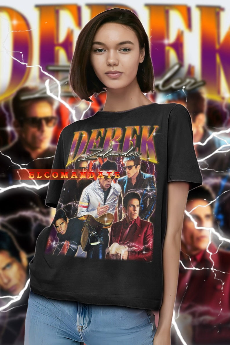 DEREK ZOOLANDER Vintage Shirt, Derek Zoolander Homage Tshirt, Derek ...