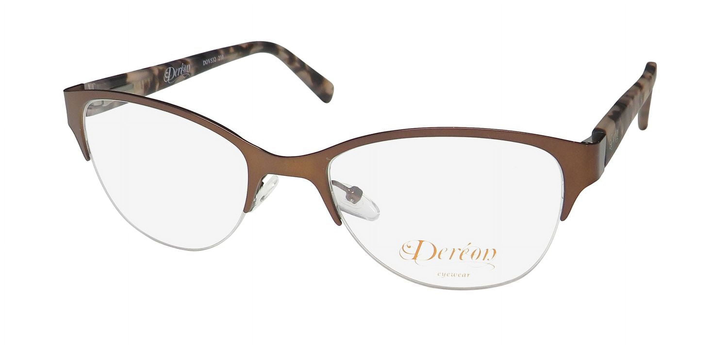 DEREON DOV532 CAT EYE EYEGLASS FRAME/GLASSES HALF-RIM AMERICAN FASHION ...