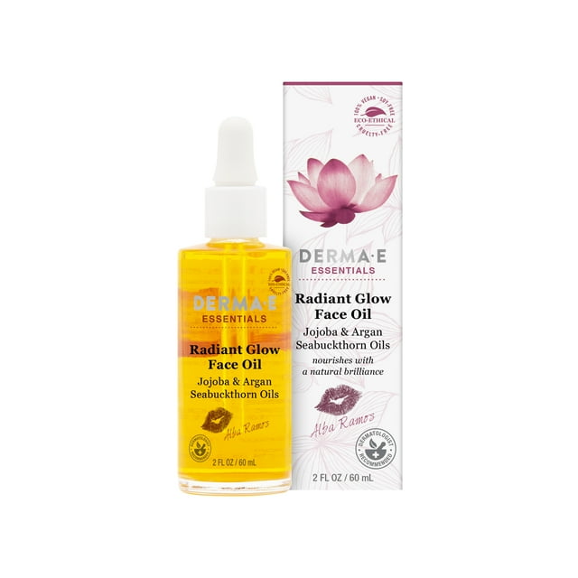 Derma E Radiant Glow Face And Body Oil By Sunkissalba 2 Oz