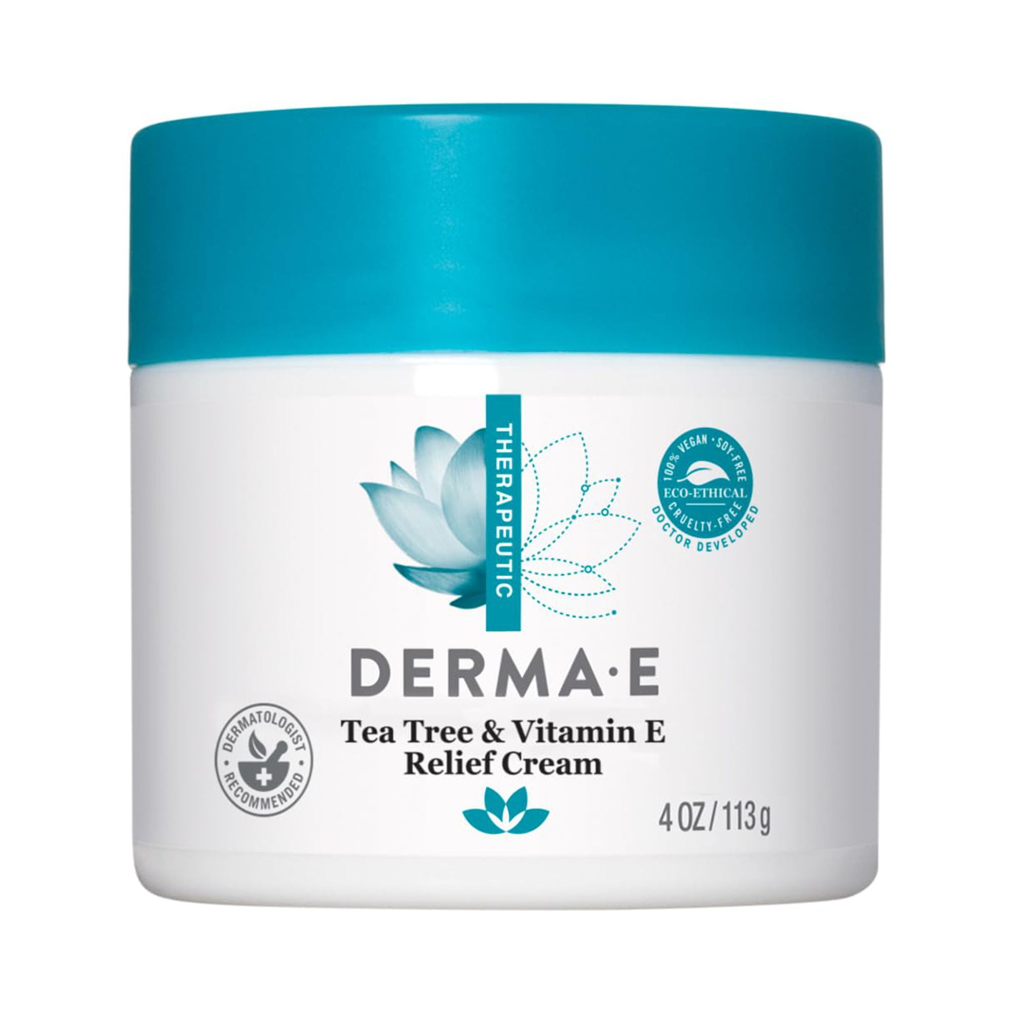 DERMA-E Tea Tree & Vitamin E Antiseptic Cream 4 oz - Walmart.com