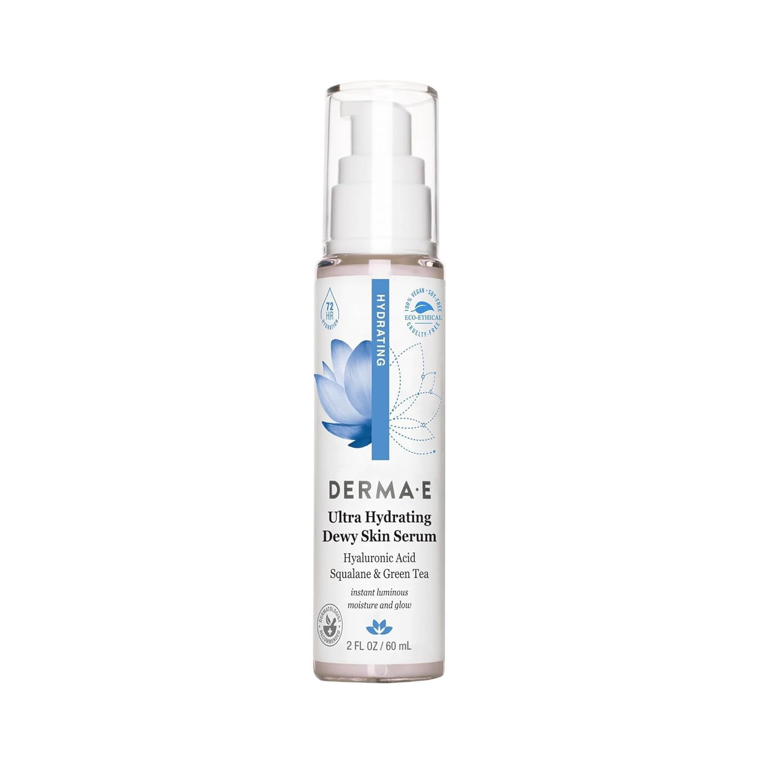 DERMA E Ultra Hydrating Dewy Skin Serum – Moisturizing Facial Treatment ...