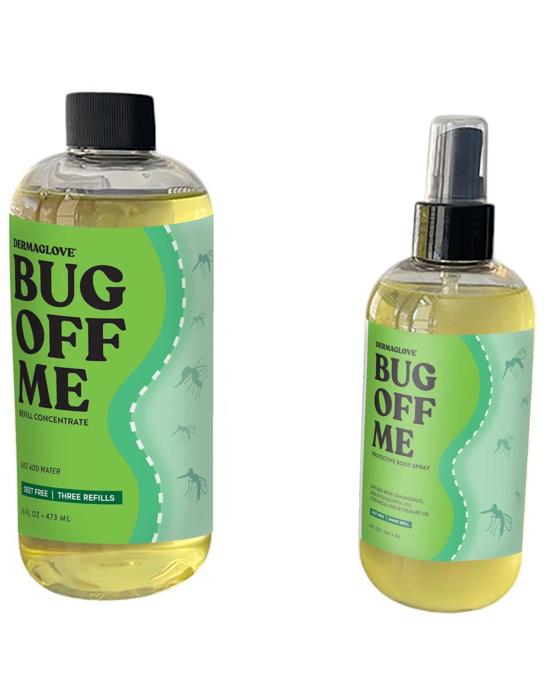 DERMAGLOVE Bug Off ME Refill KIT – All-Natural Protective Body Spray ...