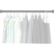 "HSS 36"" Steel Clothes Hanging Rod, Chrome, 1-Pack with L-Brackets and ...